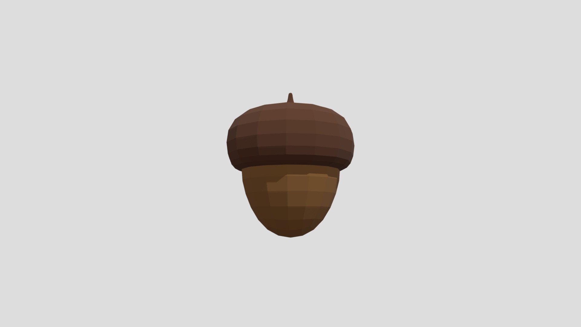 Low Poly Acorn - Download Free 3D model by TheMightyHitcher [7b3c999 ...