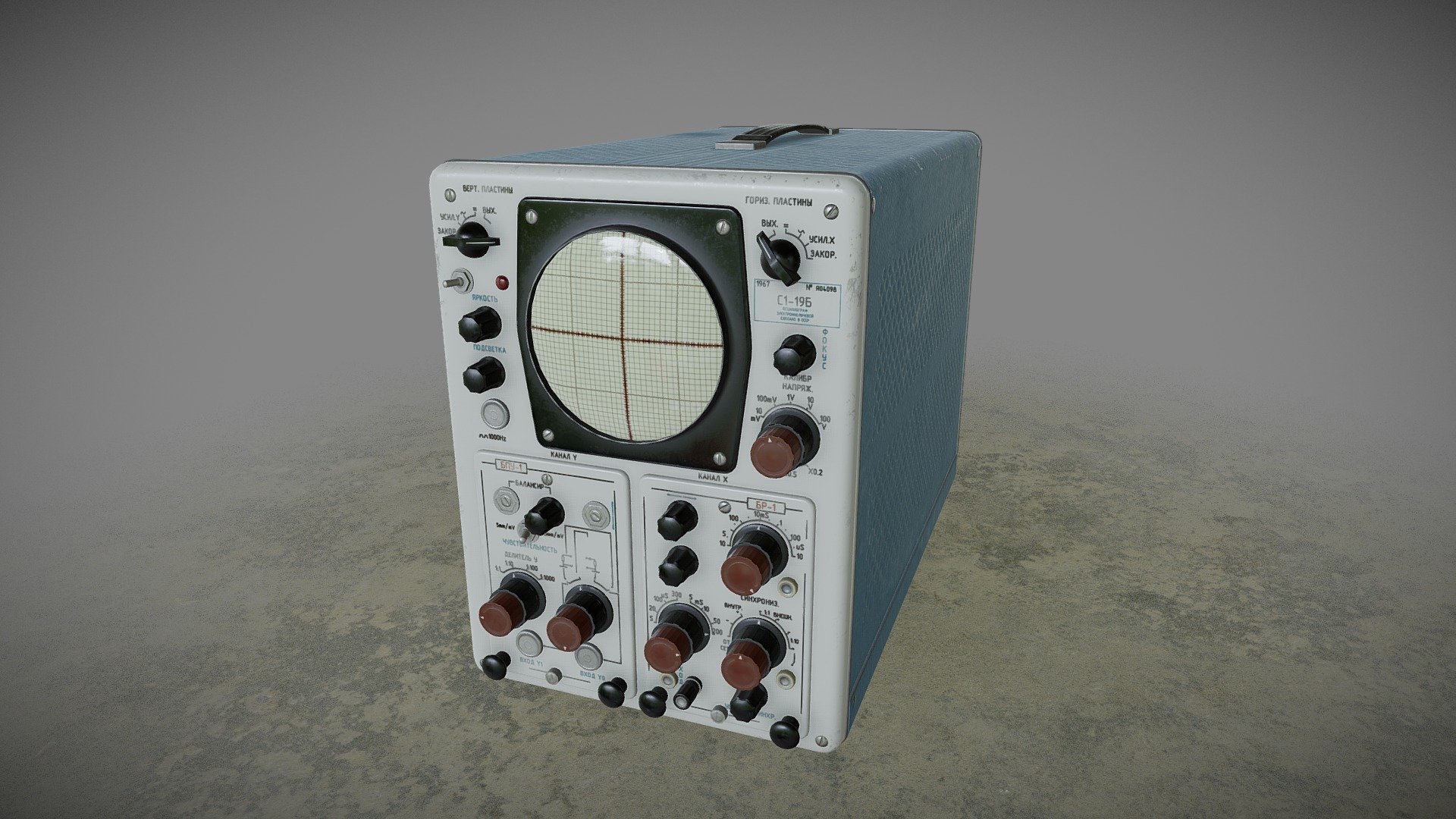 Oscilloscope C1-19B - 3D model by yazzzpanzerwaffe [7b3d822] - Sketchfab