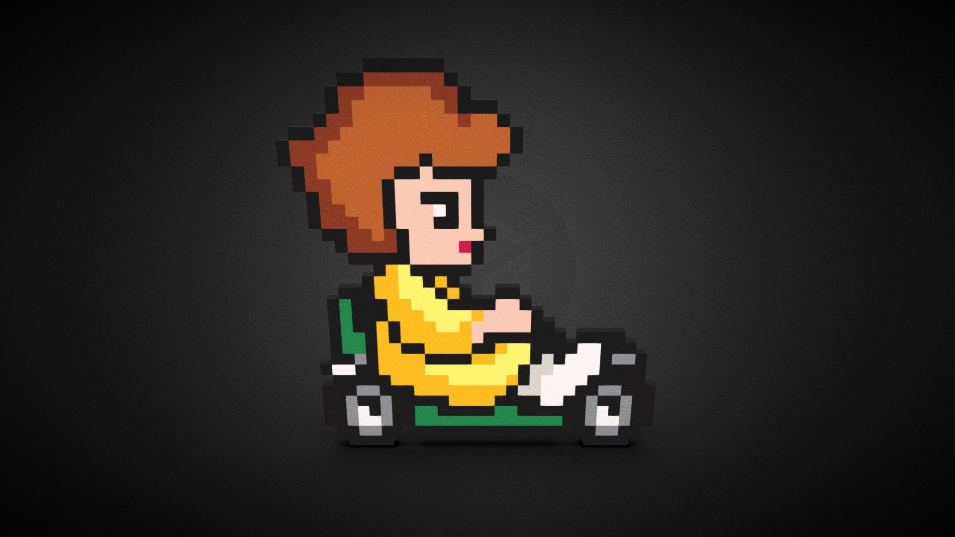 SMK151 - Super Pixel Kart TMNT April O Neil - Buy Royalty Free 3D model ...