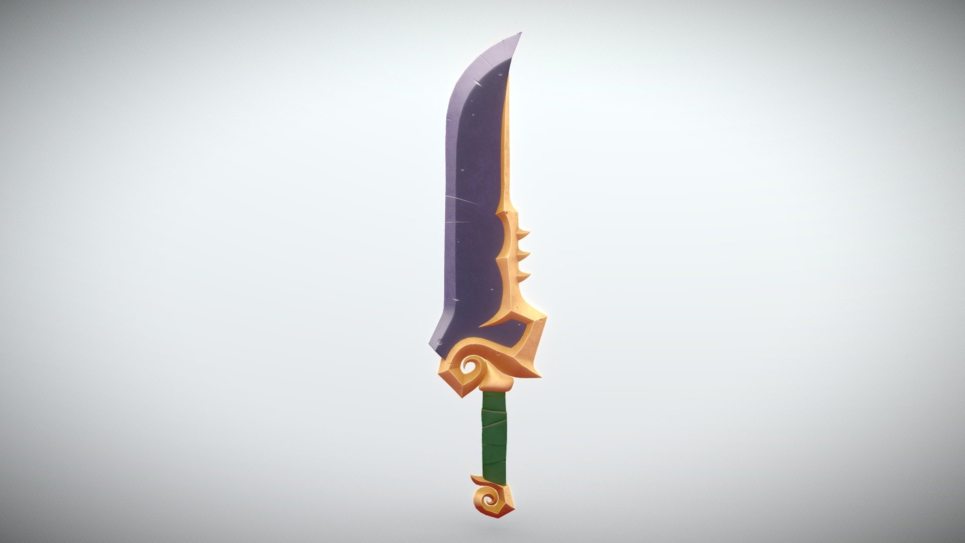 Fantasy sword (stylized) - Download Free 3D model by Ahsan.Faraz ...