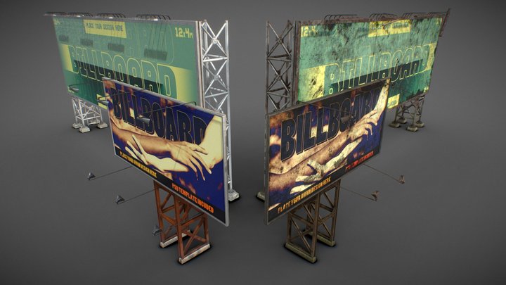 Billboard 3D models - Sketchfab
