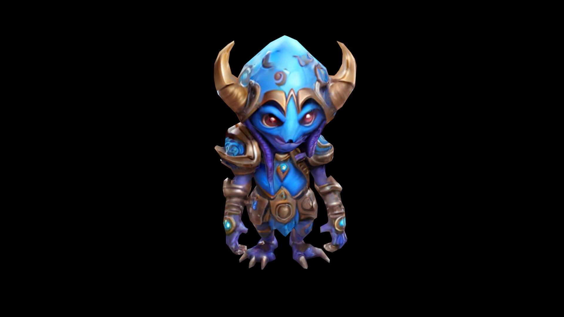 Rare magical creature with armor - Download Free 3D model by klrxyz ...