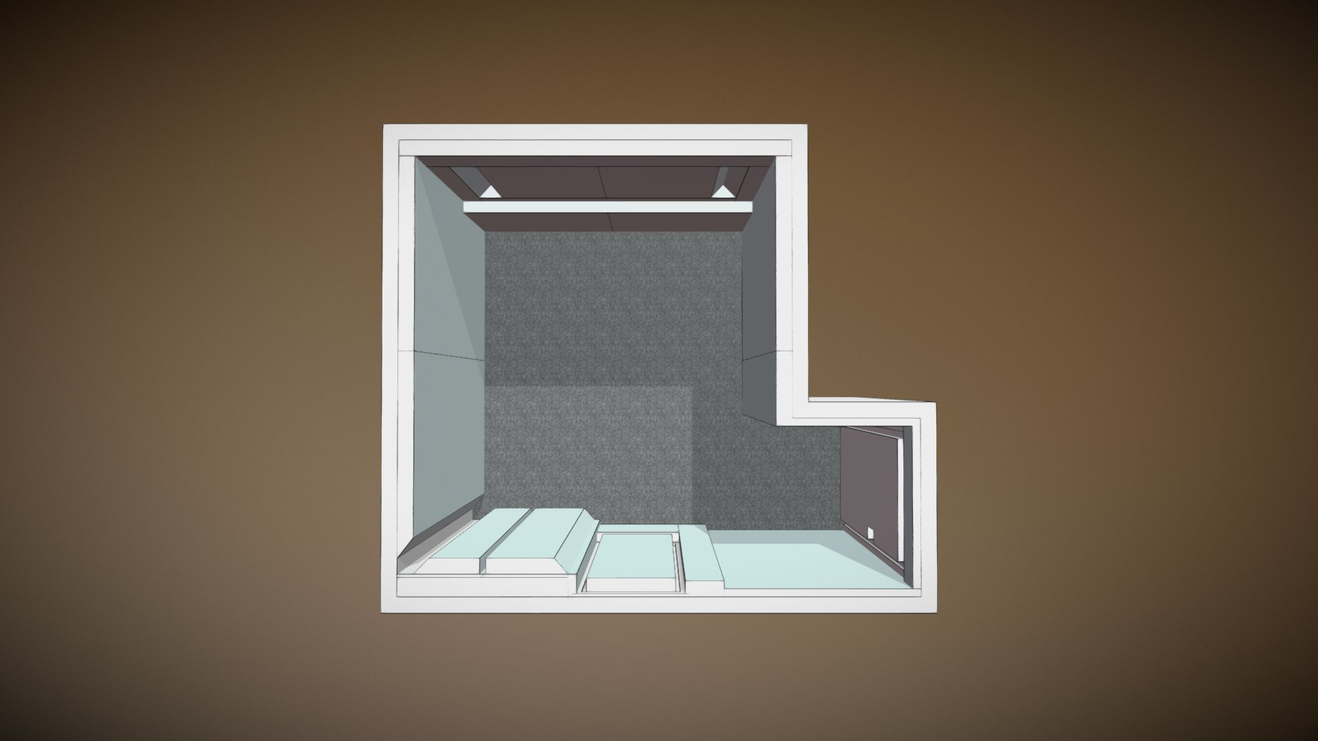 Padded Bedroom 1 - 3D model by SensoryPlus [7b4b302] - Sketchfab