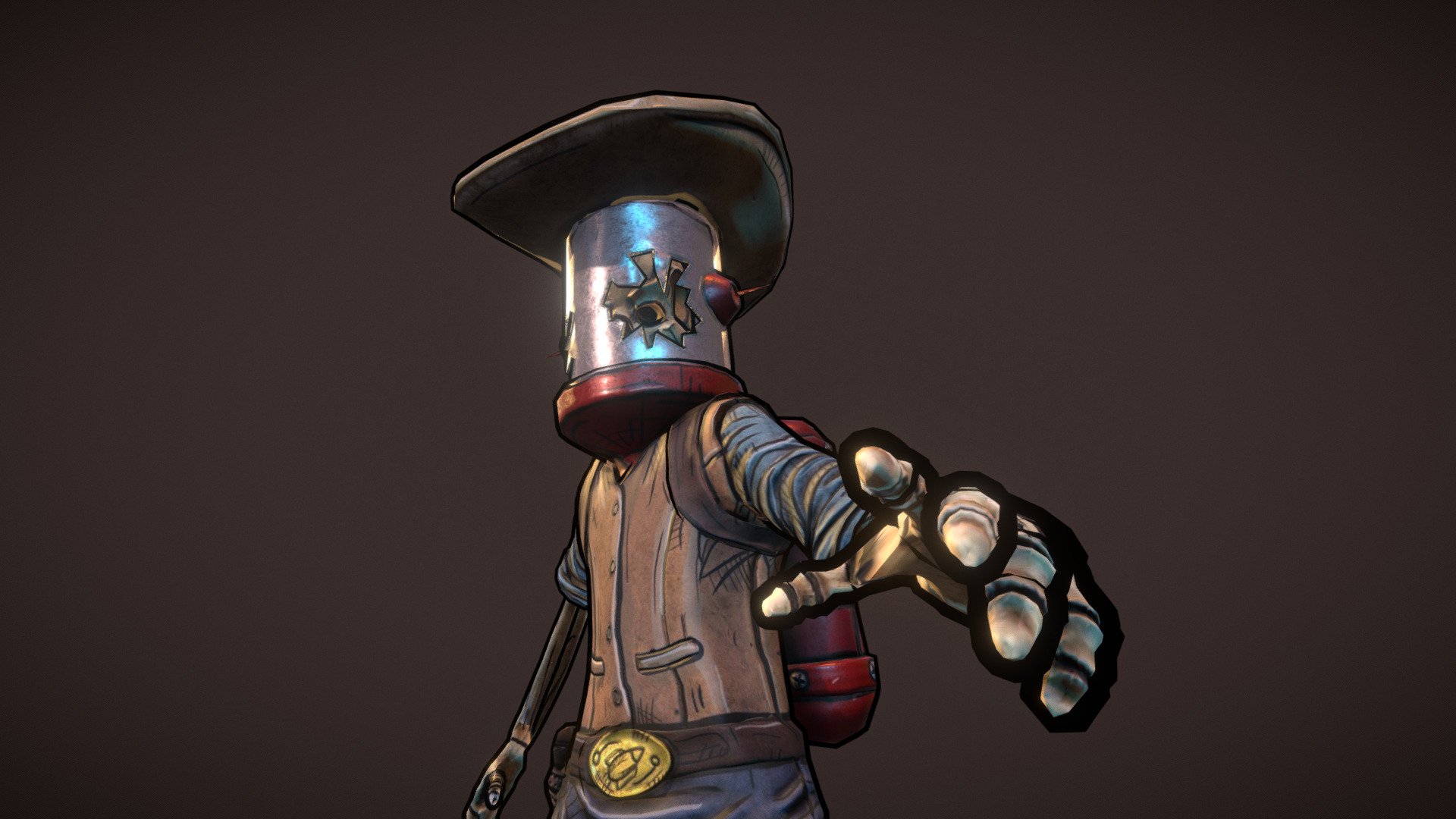 Dead Space Cowboy (borderlands Style) - 3D model by Mike_hbrt [7b4b81f ...
