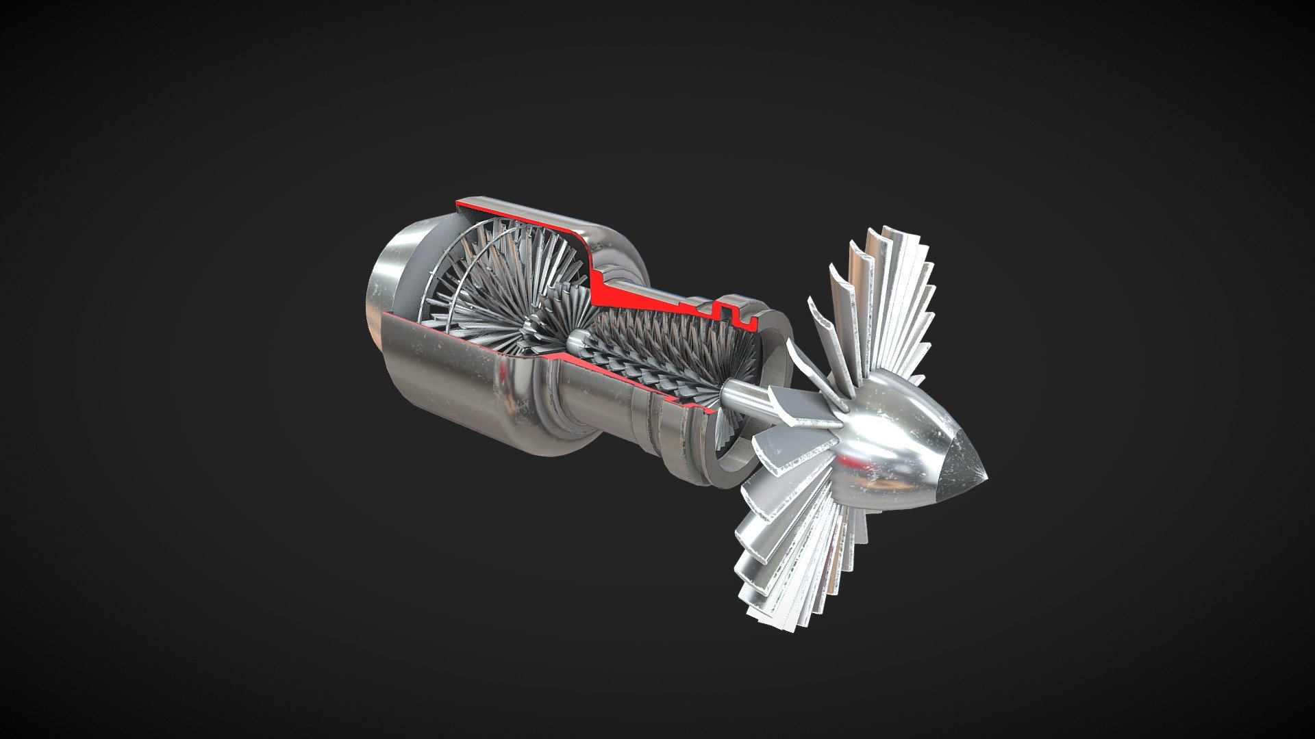 Turbine Engine - 3D model by LuminousGroup [7b4d8f6] - Sketchfab