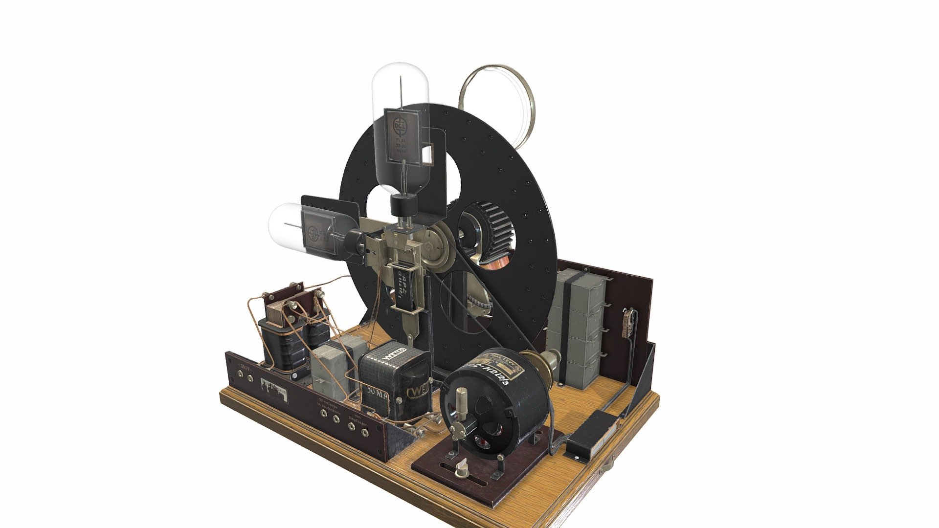 Fernsehempfänger mit Nipkow-Scheibe, 1929 - 3D model by Museumsstiftung Post und ...