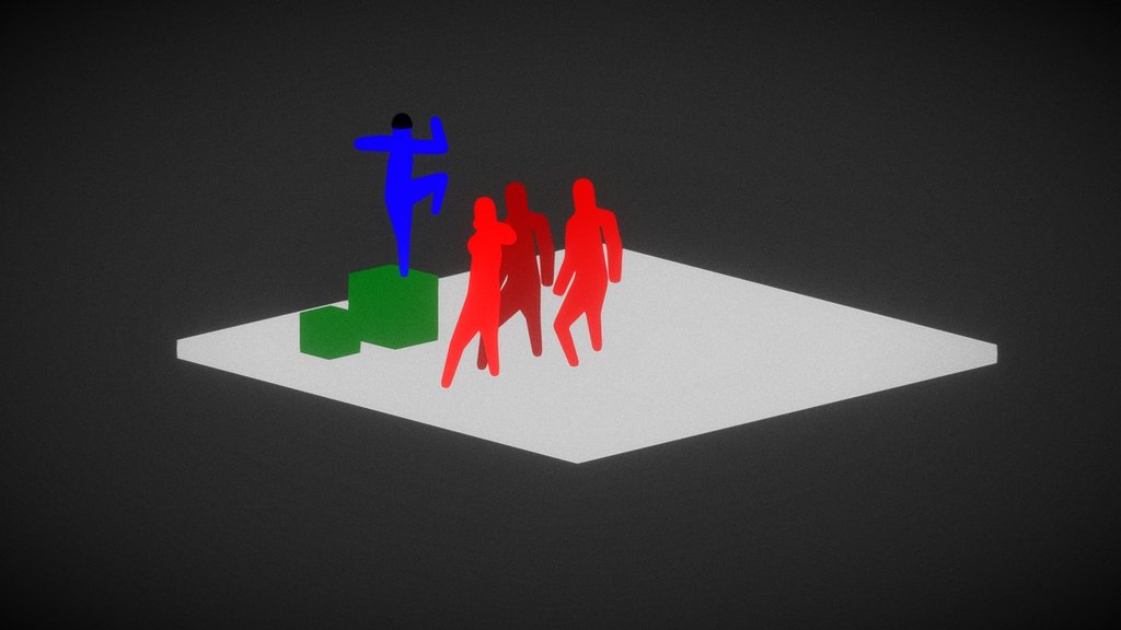 Fight Scene - 3D model by kunalramchurn [7b518e3] - Sketchfab
