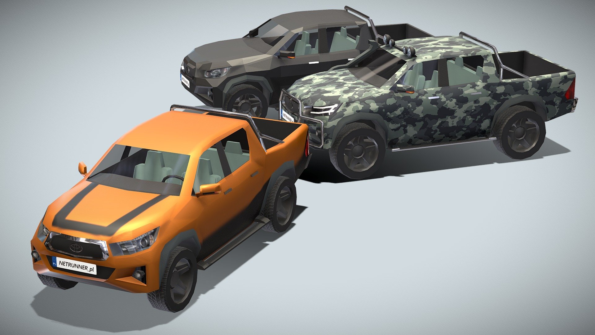 Toyota Hilux - Buy Royalty Free 3D model by NETRUNNER_pl [7b53db9 ...