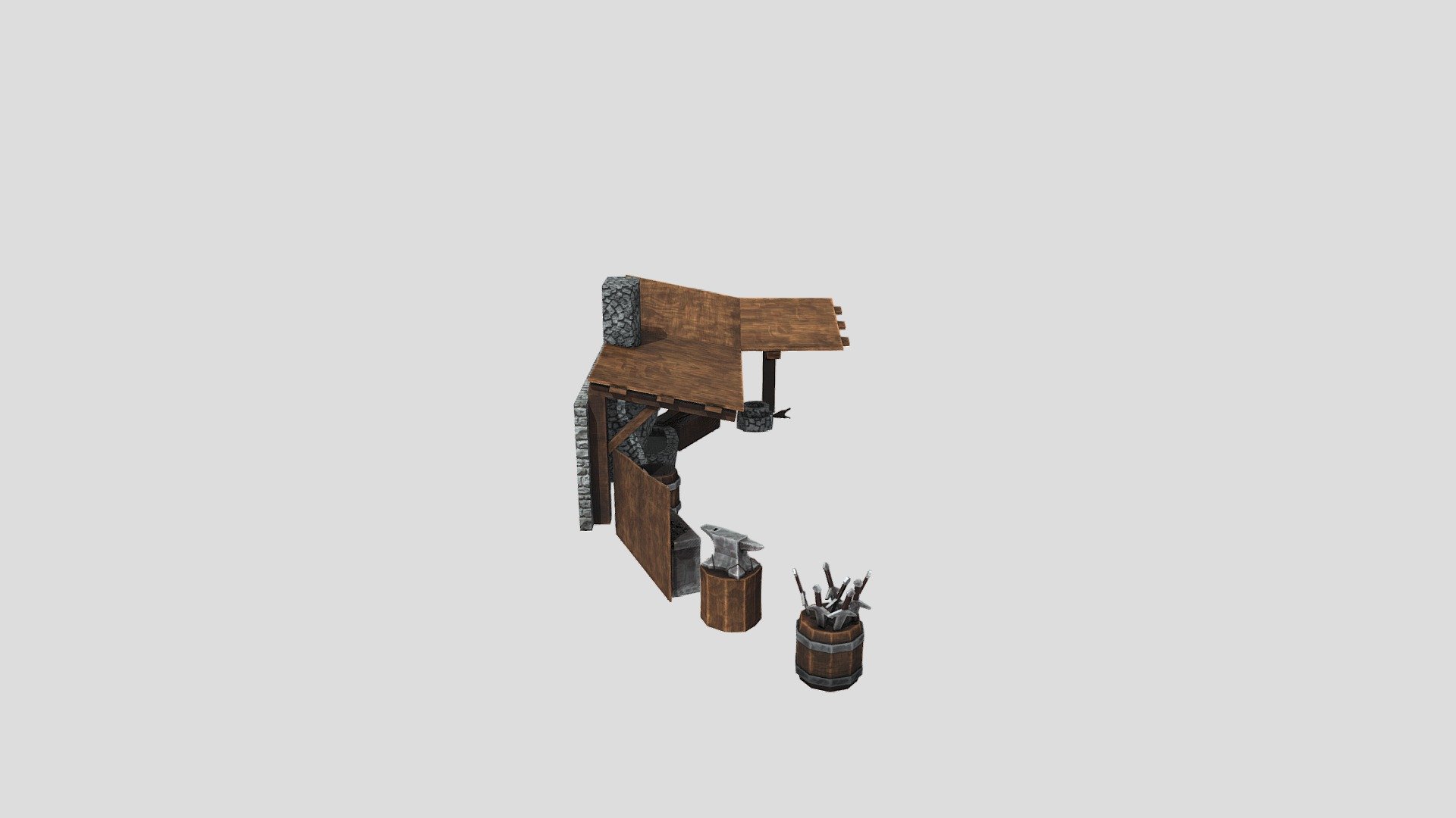 Forge - 3D model by RonnieS [7b55646] - Sketchfab