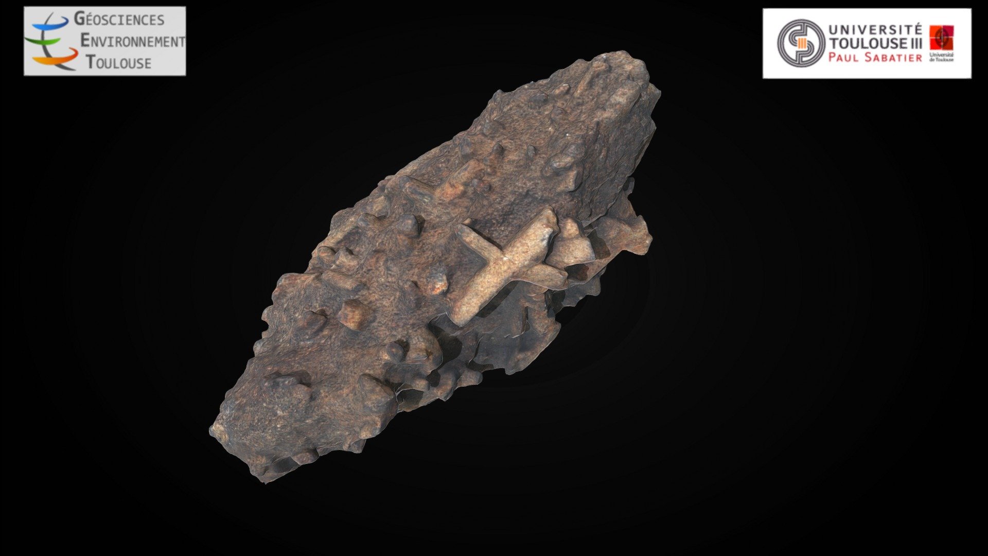 Micaschiste à staurotide - Download Free 3D model by Marc de RAFELIS ...