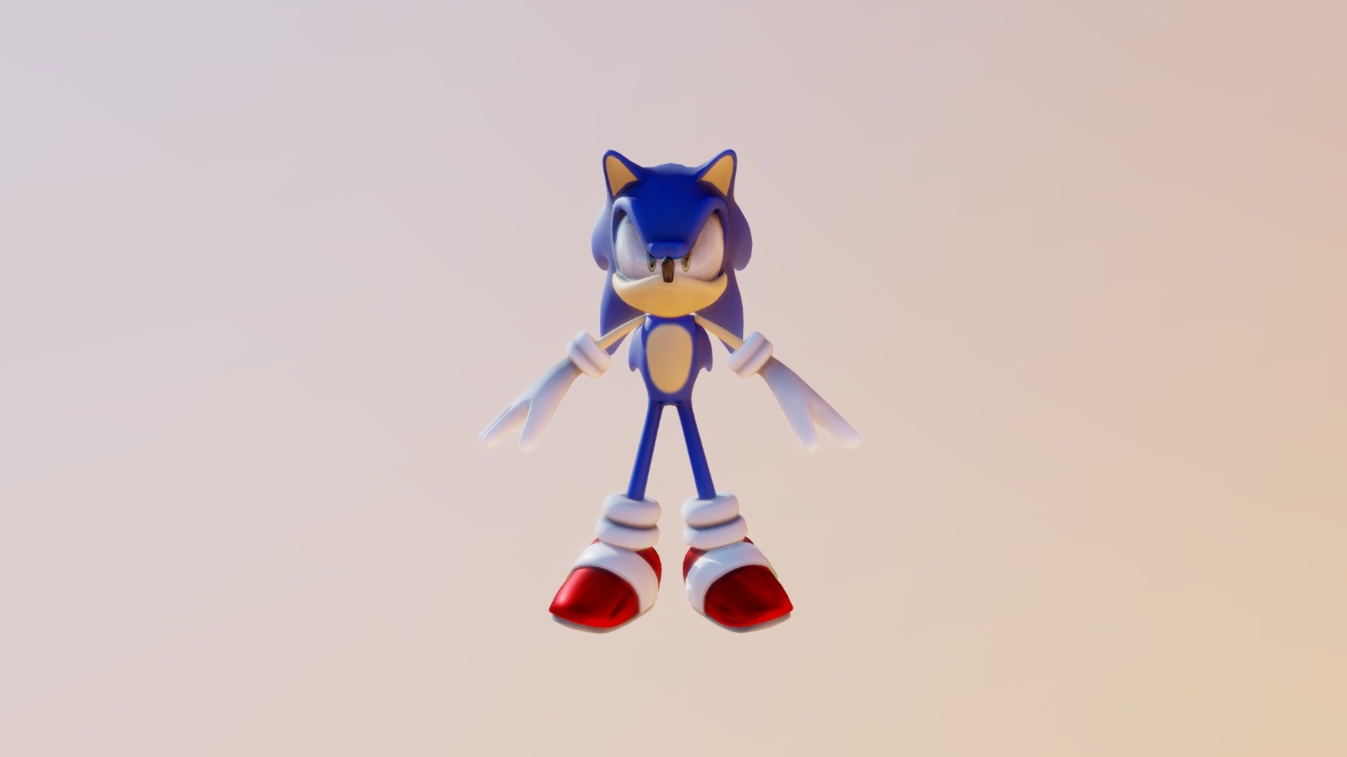 Sonic The Hedgehog - Download Free 3D model by LuisAR [7b58ebf] - Sketchfab