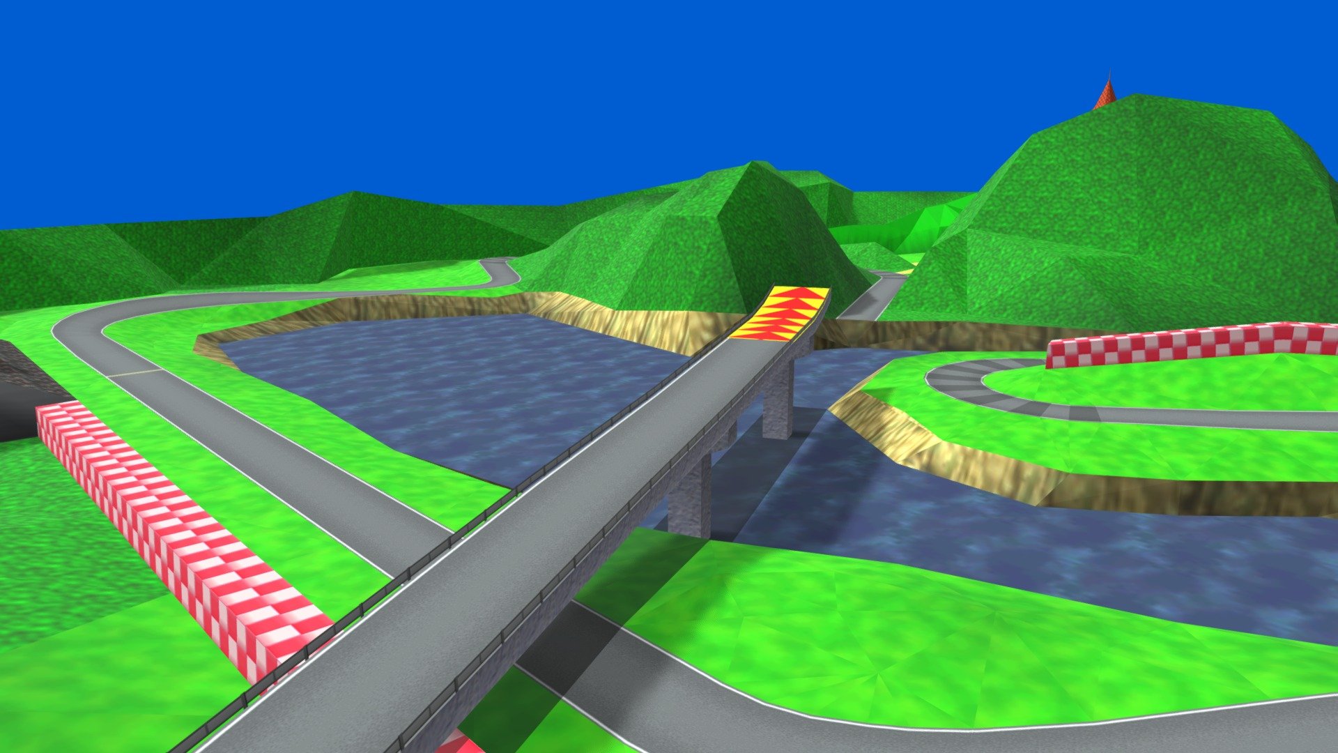 n64 royal raceway (600th model) - Download Free 3D model by ...