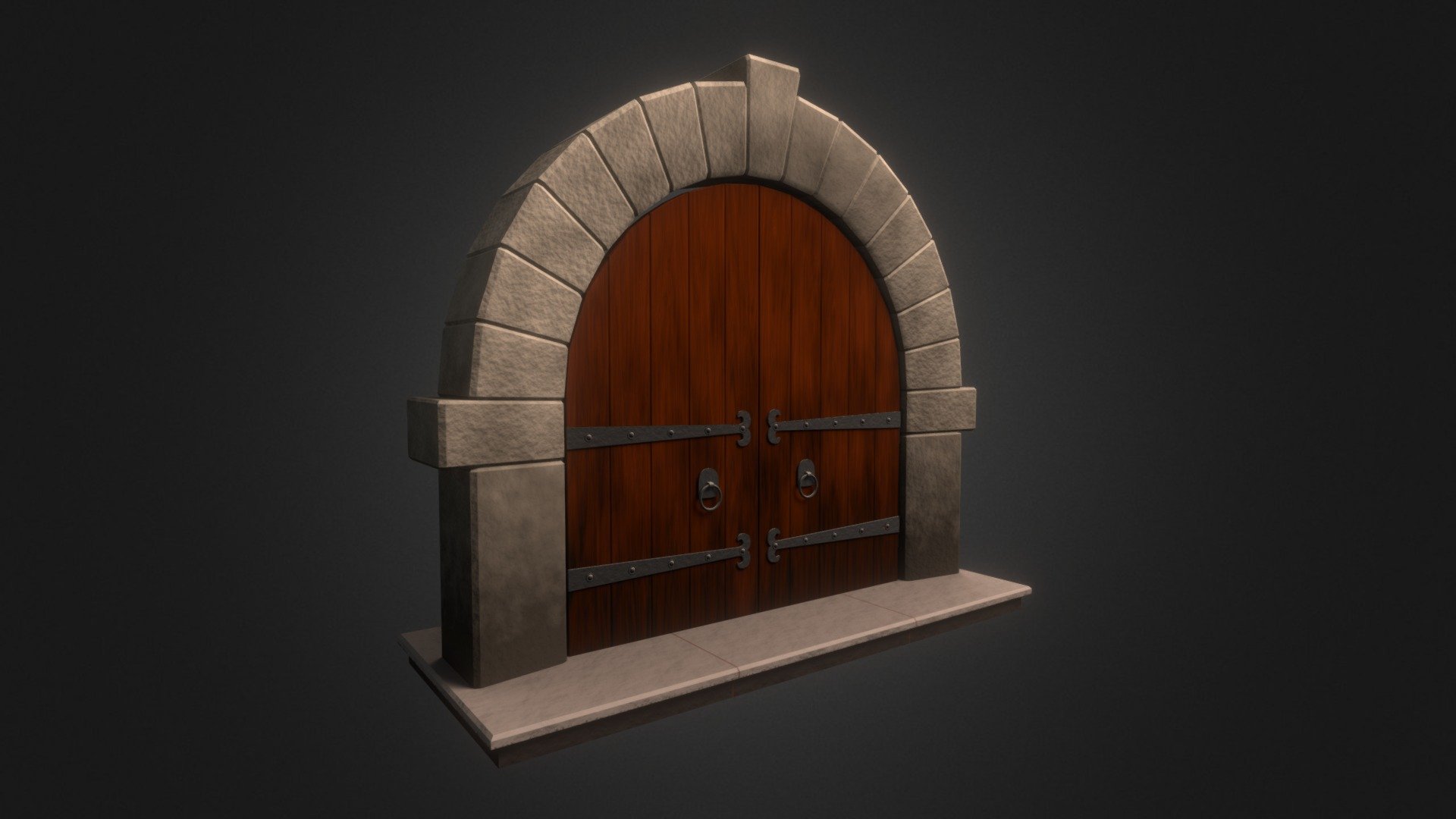 Medieval door - 3D model by Diego.Gonzalez2 [7b59d45] - Sketchfab