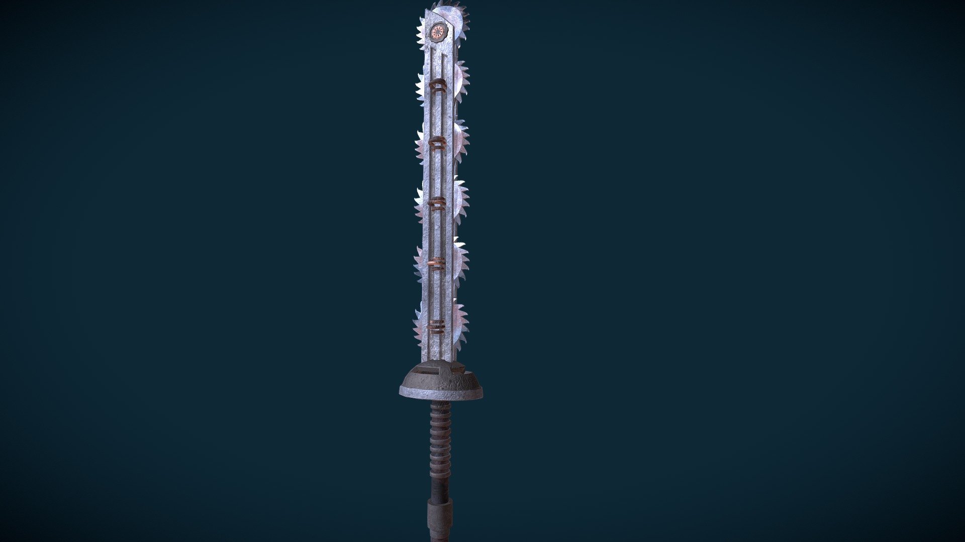 Saw-Blade Sword - 3D model by llanderson [7b5e6c4] - Sketchfab