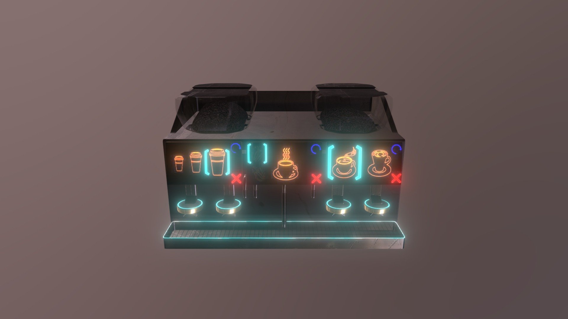 Sci-Fi Espresso Machine - 3D model by Mredding [7b62a68] - Sketchfab