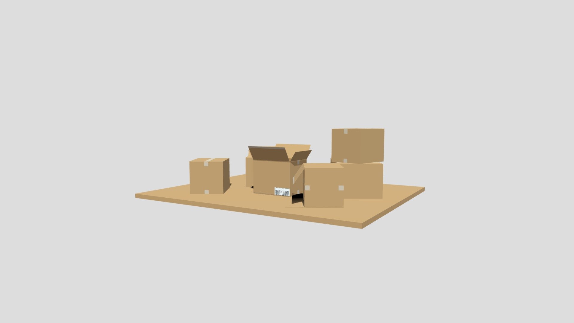 cardboard - 3D model by Piekub.Nakub [7b64d38] - Sketchfab