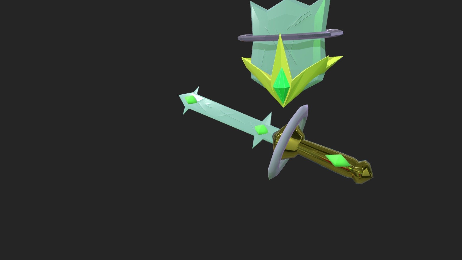 Space Sword and Shield - 3D model by Aurriku [7b665f5] - Sketchfab