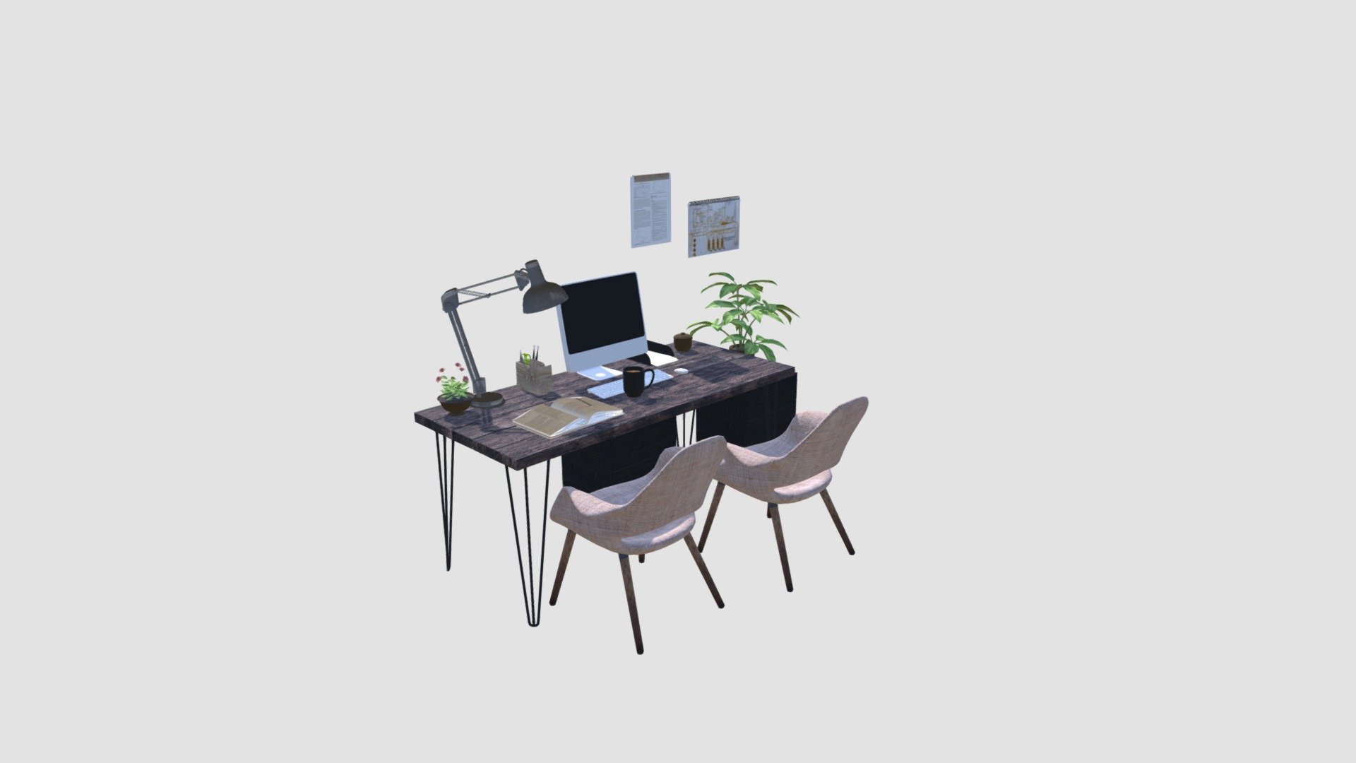 workdesk - Buy Royalty Free 3D model by Evermotion [7b6886a ...