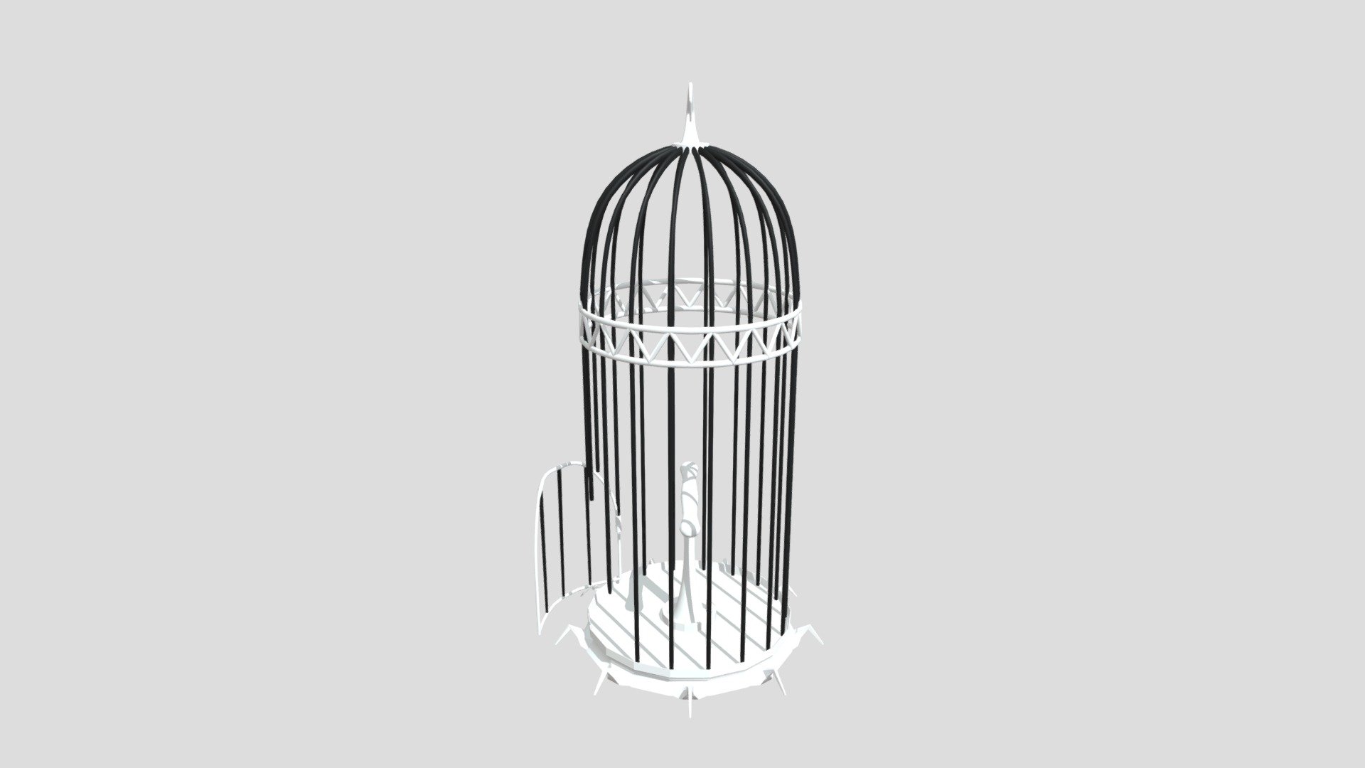 Birdcage - Download Free 3D model by Adam (@adamskelecoot) [7b6c029 ...