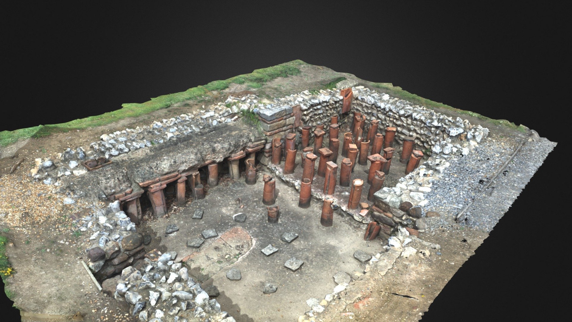 Rockbourne Roman Villa Hypocaust - 3D model by Deep3D (@simonbrown ...
