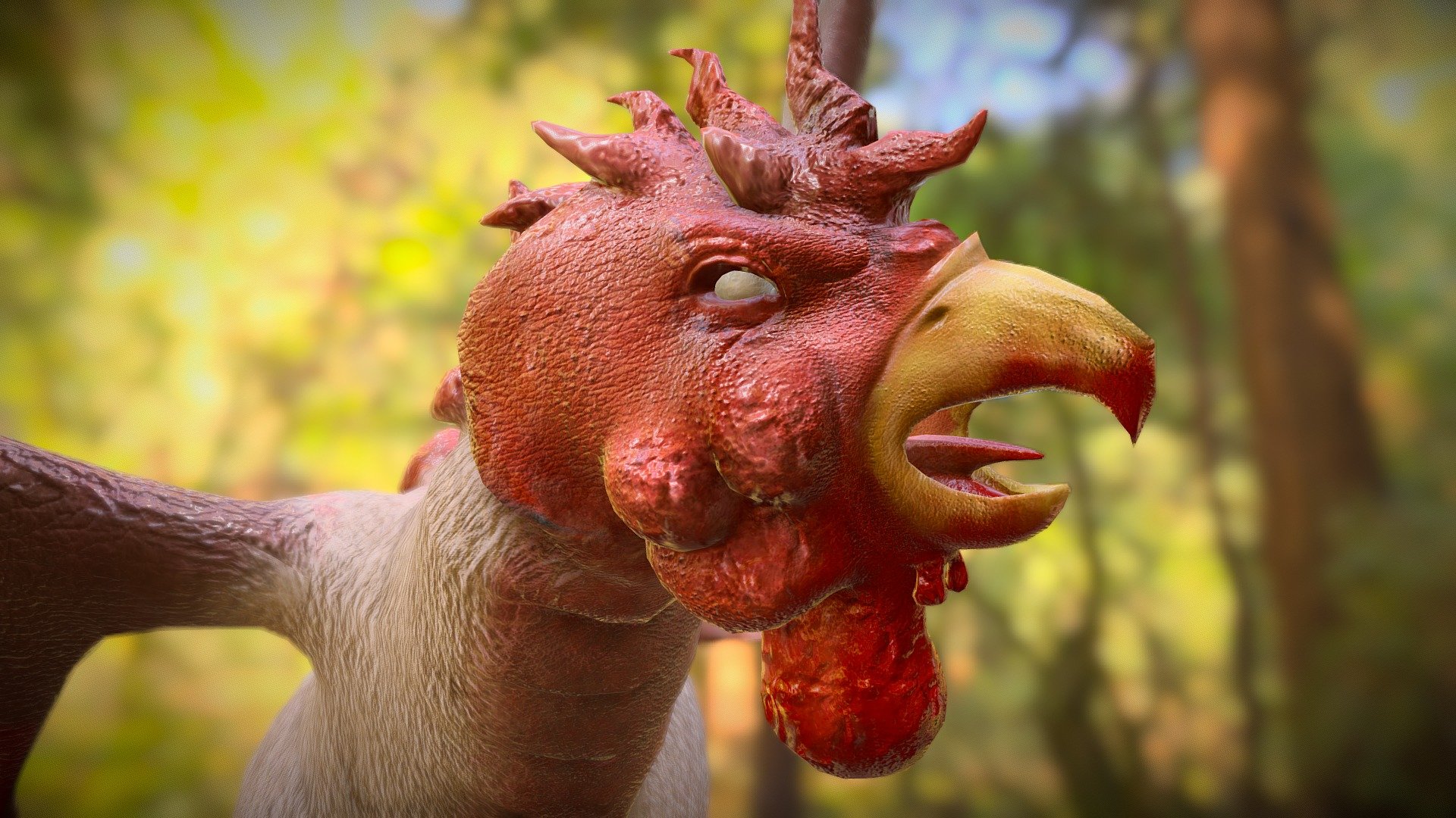 Cockatrice (Basilisk) - 3D model by jovankastrol [7b7305b] - Sketchfab