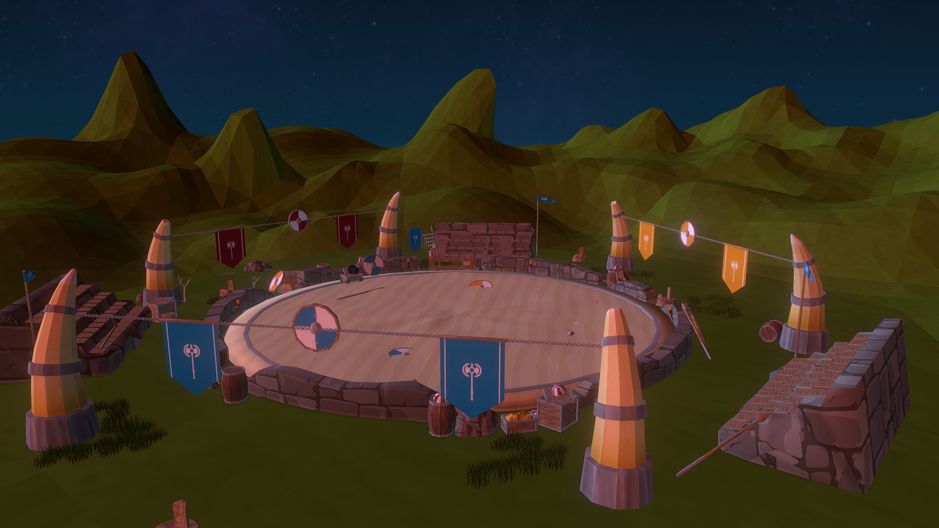 Arena - Download Free 3D model by Théo Richard (@theorichard) [7b77bfa ...