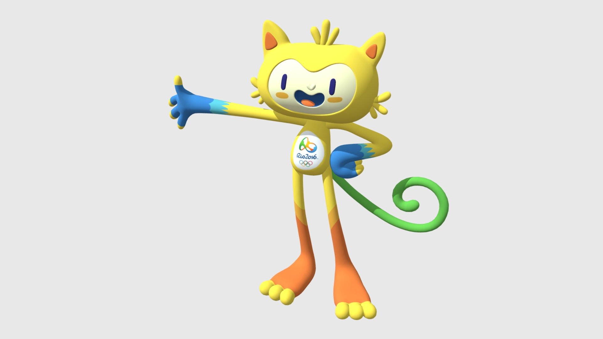 Olympics Mascot Vinicius - 3D model by cattyum [7b7ca13] - Sketchfab