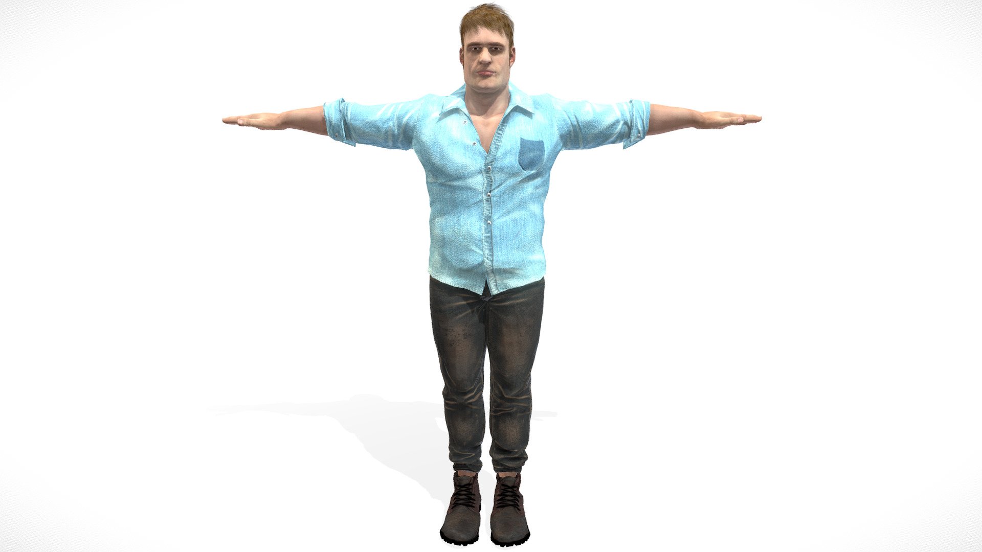 The Big Man ( Rigged & Blendshapes ) - Buy Royalty Free 3D model by ...
