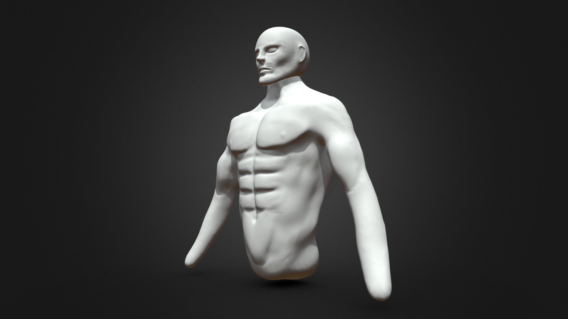 Man Upper Body Sculpt Without Rig - 3D model by osmanyucel [7b7eaee ...