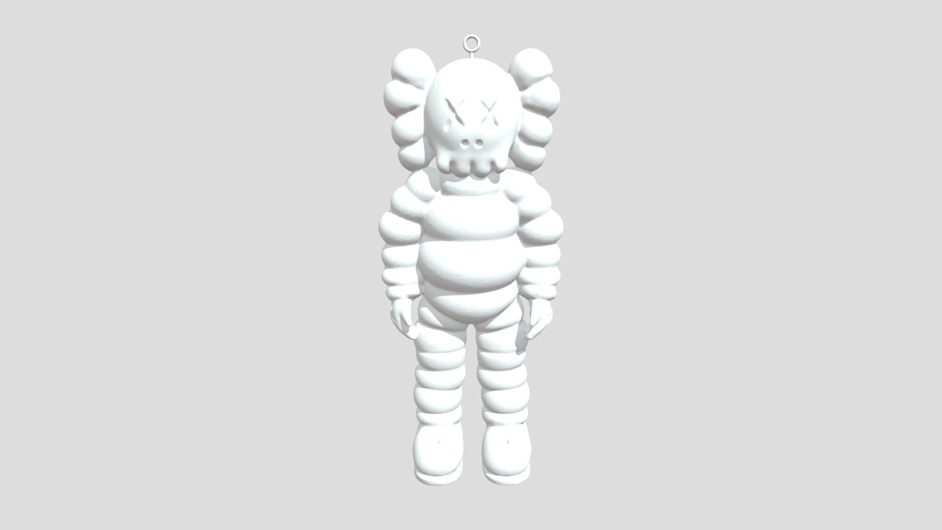 KAWS NECKLACE PENDANT - 3D model by 2far [7b81b6b] - Sketchfab