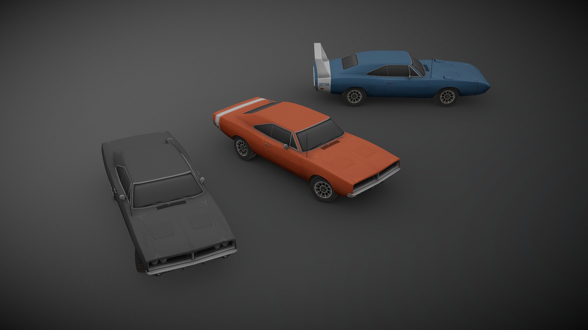 '69 Dodge Charger - 3D model by KI5 (@KI5mods) [7b82c9f] - Sketchfab