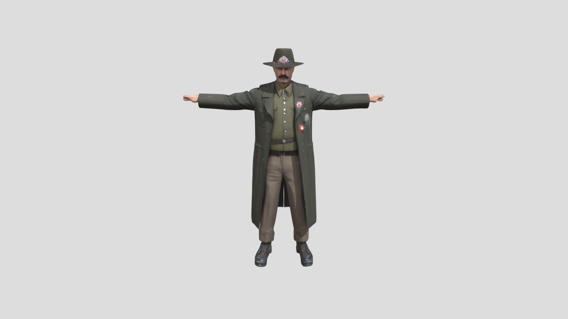 Hat detective men - Download Free 3D model by emrekama714 [7b83372 ...