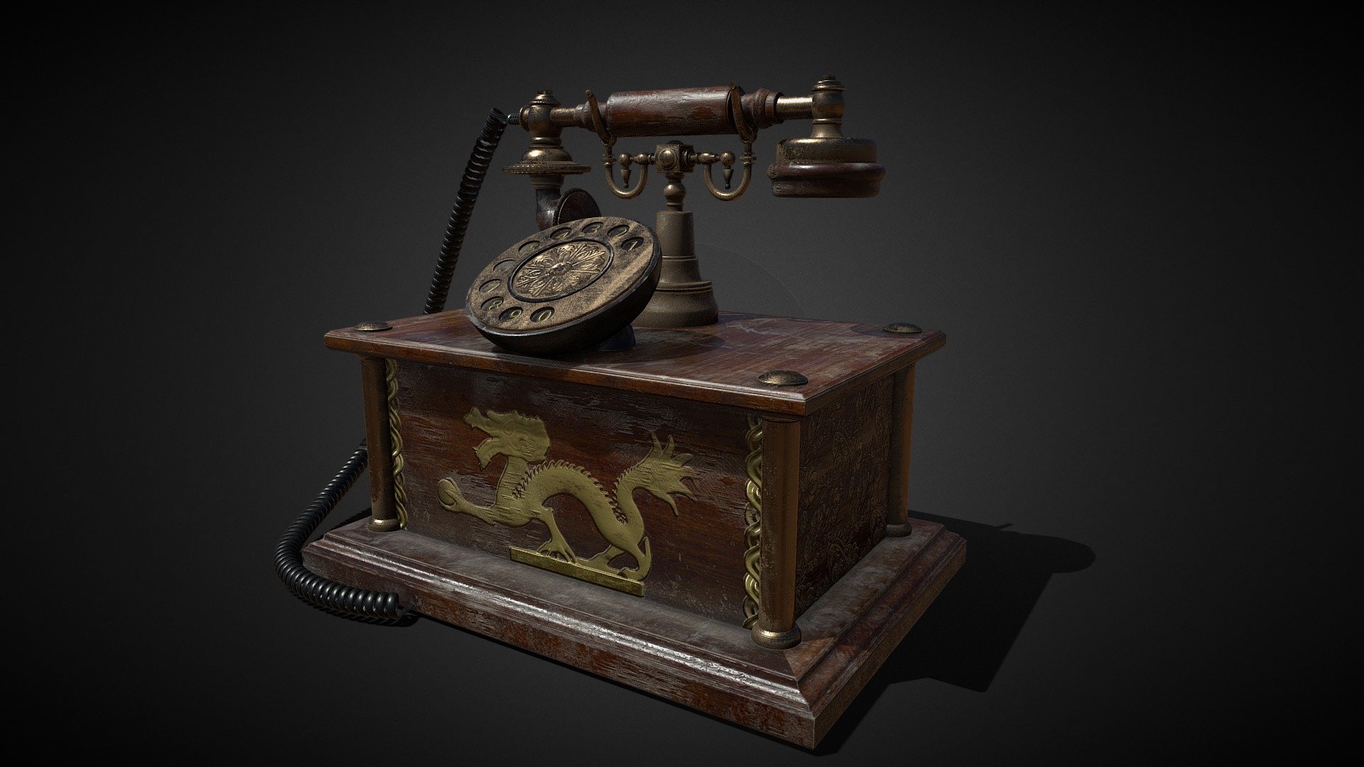 Antique Phone - 3D model by Recpin (@RecpinsTR) [7b841c5] - Sketchfab