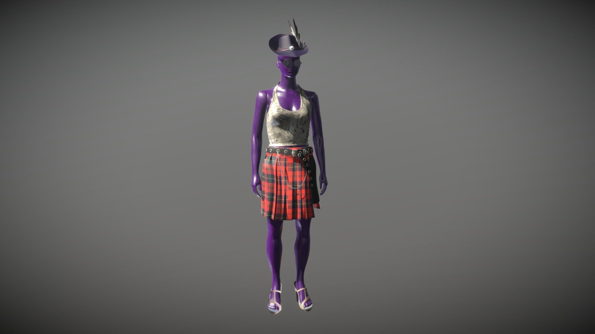 T-Pose_with skin - Download Free 3D model by apeled [7b86328] - Sketchfab