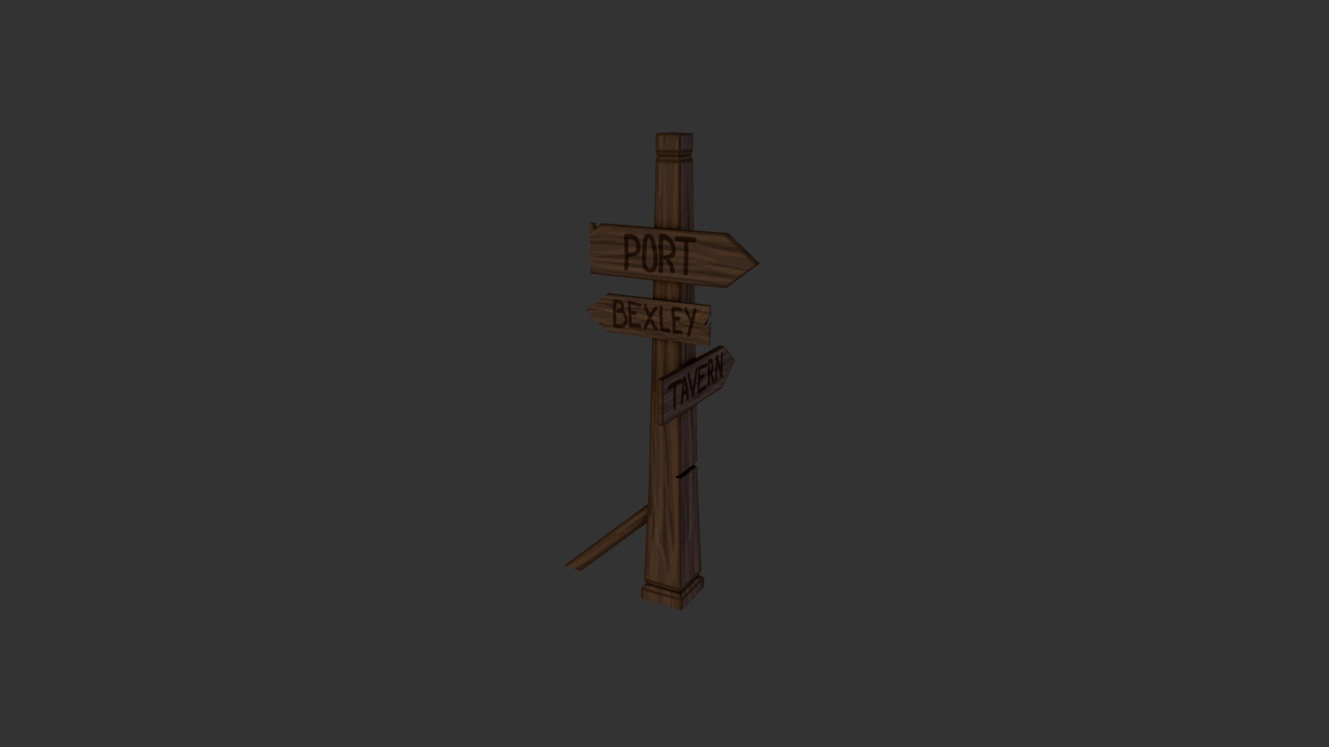 Sign Post - 3D model by rpower121 [7b87de7] - Sketchfab