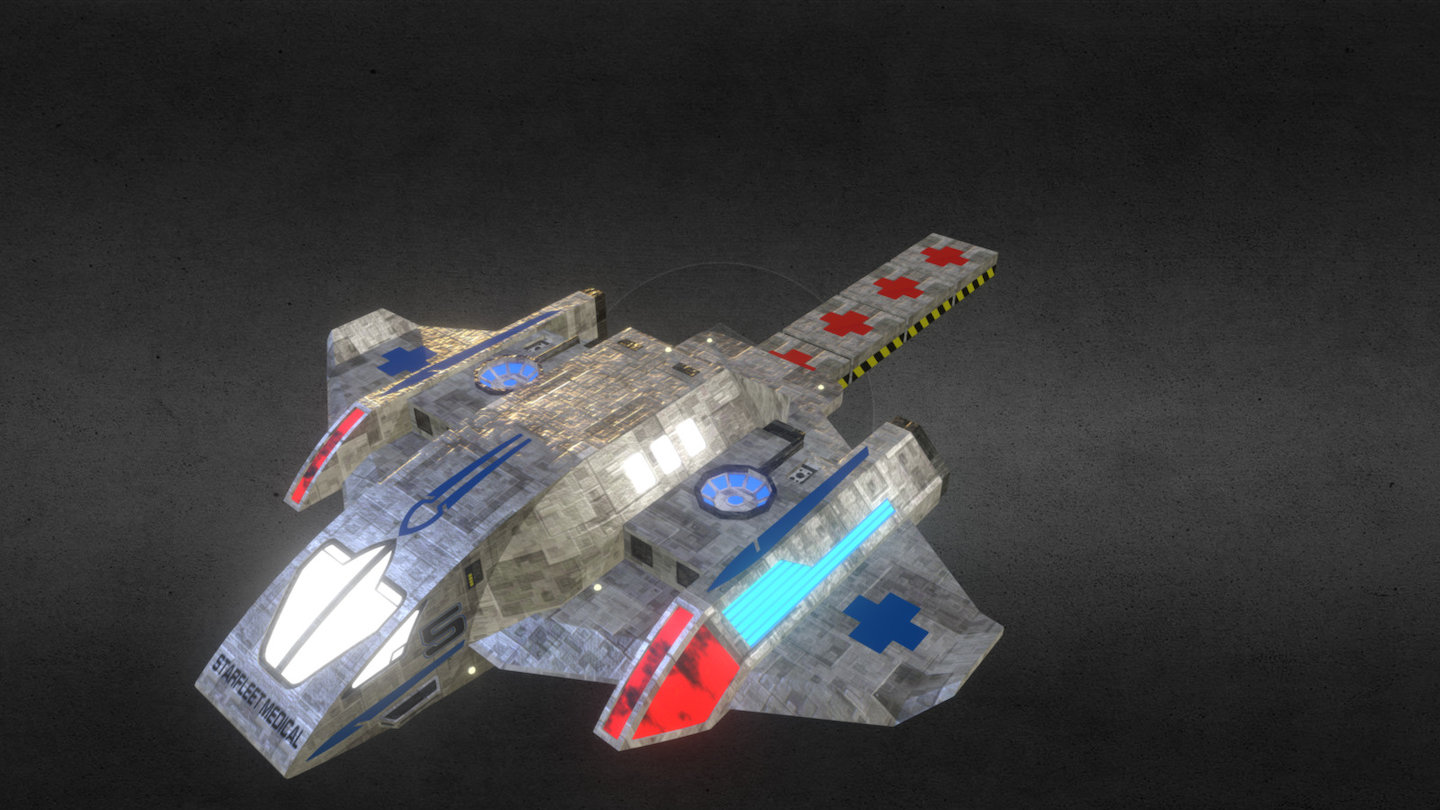 STARFLEET MEDICAL TRANSPORT/CARGO HAULER - 3D model by Soran77 [7b8a767 ...