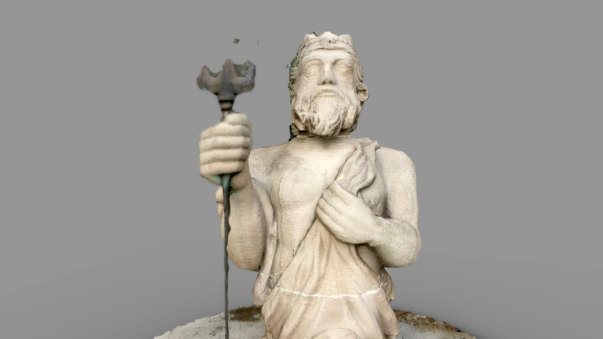 Statue of Neptune - 3D model by alban [7b8b601] - Sketchfab