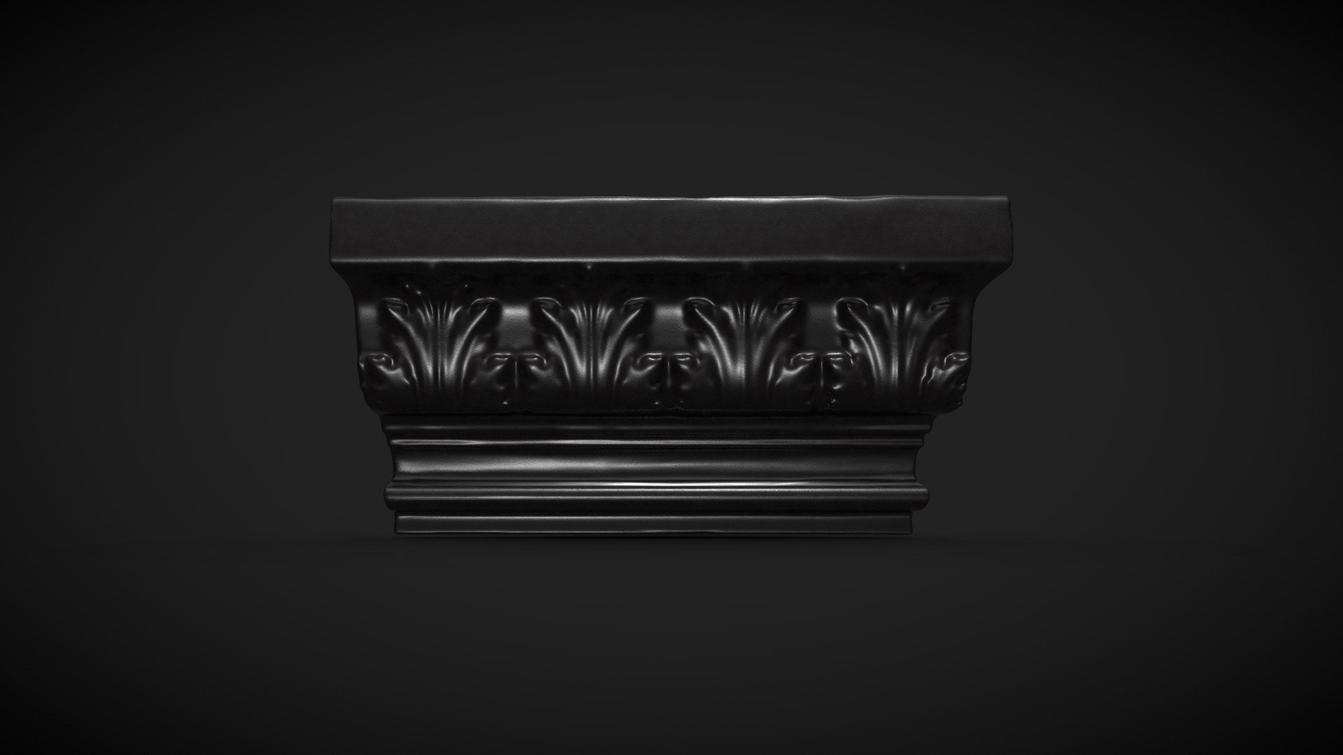 Cornice tile with acanthus leaf - 3D model by Geschichts- und ...
