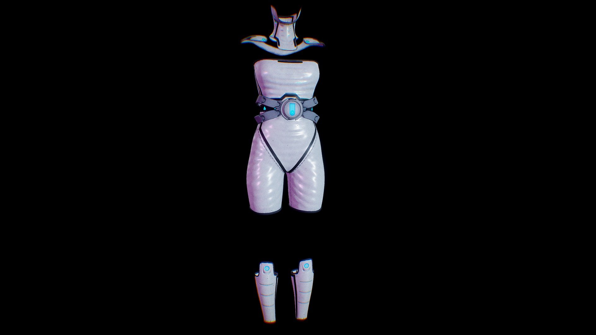 Female Sci Fi Cloth - Game Ready - Download Free 3D model by Kaan ...