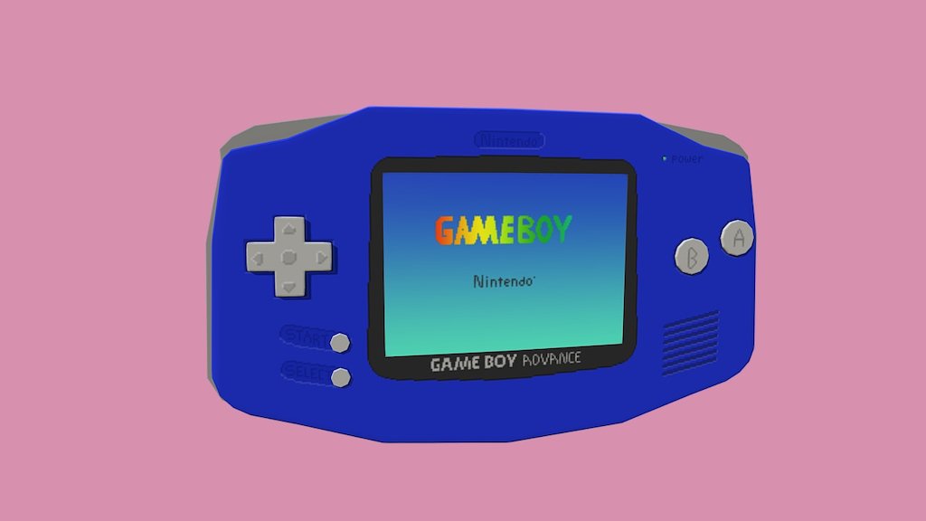 GameBoy Advance - 3D model by Ashley (@divadev) [7b8f879] - Sketchfab