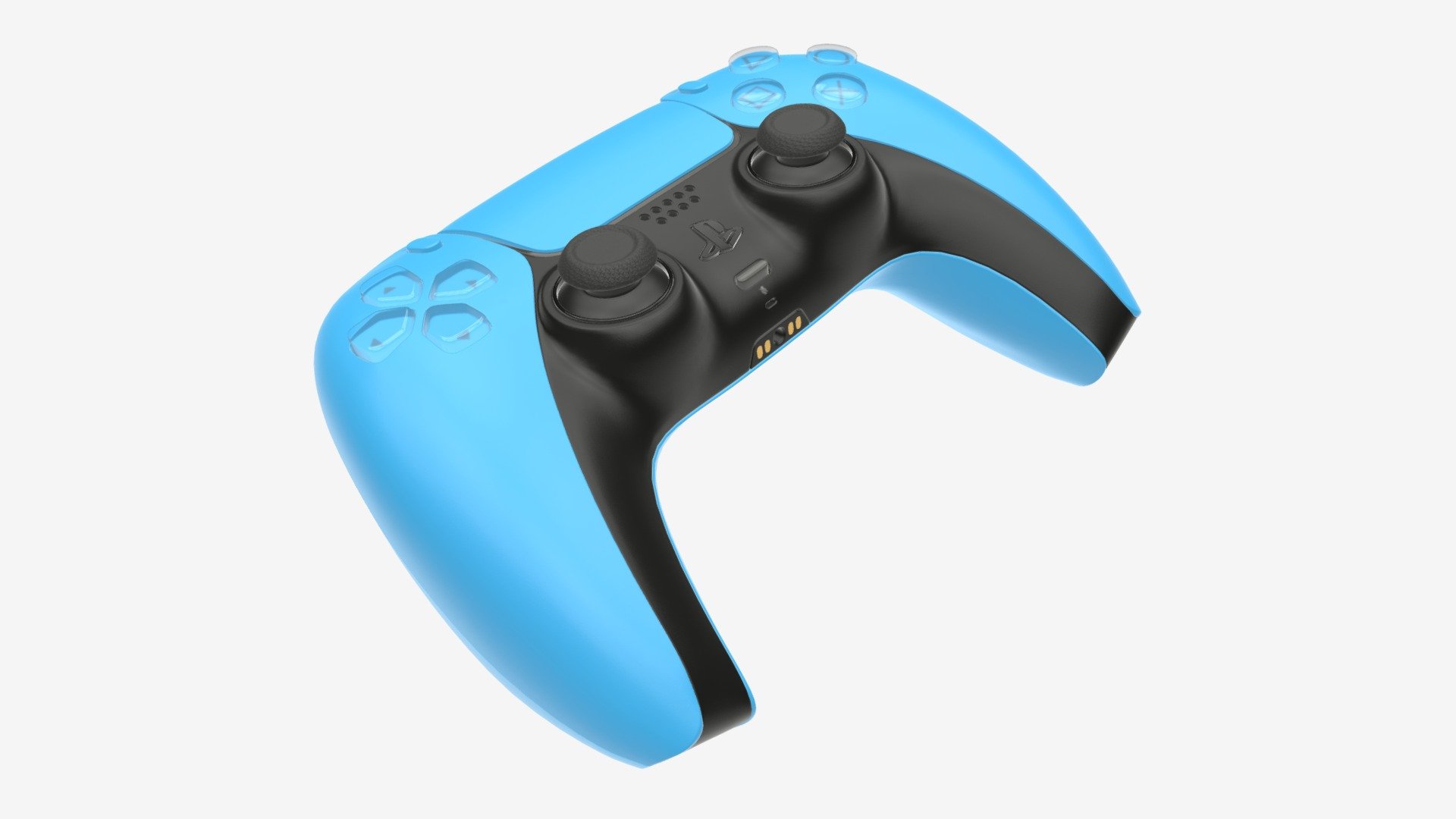 Sony Playstation 5 dualsense starlight blue - Buy Royalty Free 3D model ...