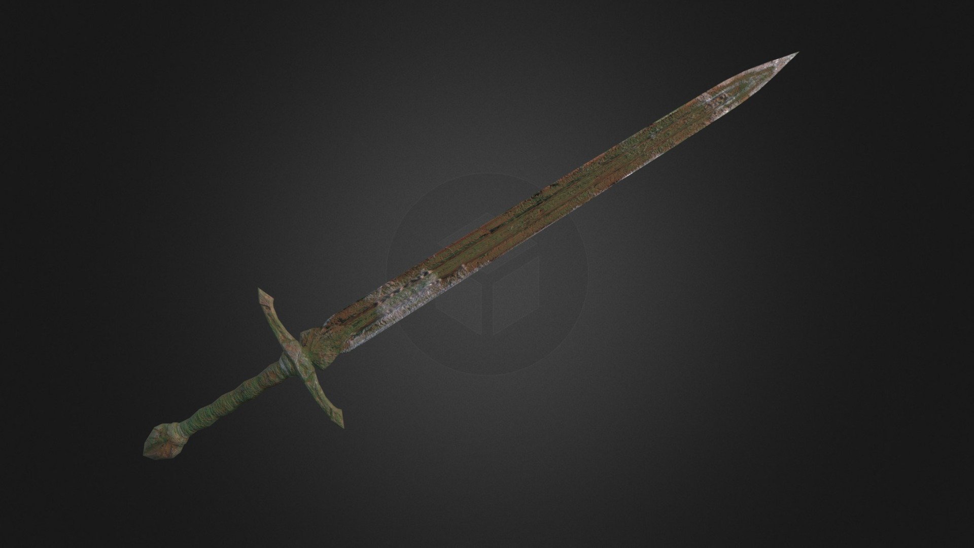 Old rusted sword v1 - 3D model by GrzegorzM [7b93162] - Sketchfab