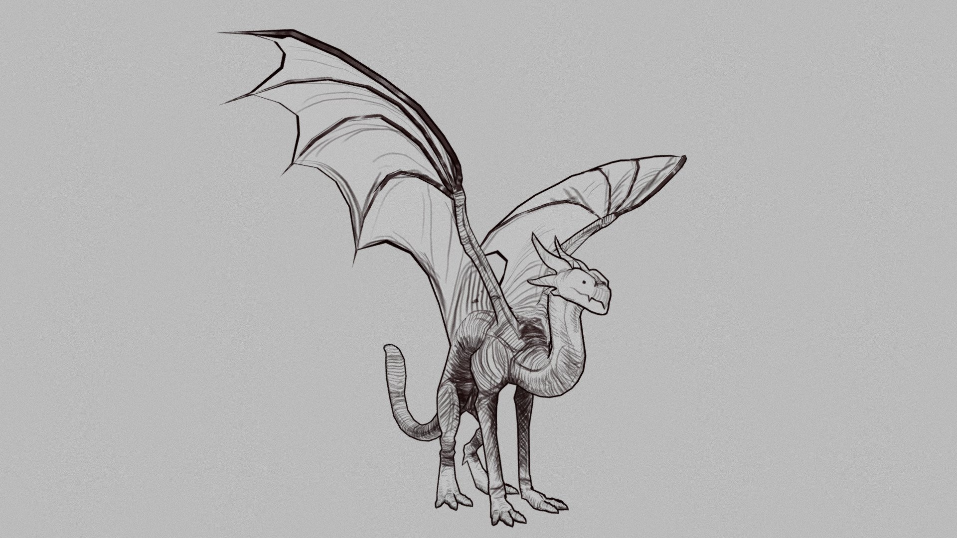 Dragon - 3D model by LuckyFK [7b9373d] - Sketchfab