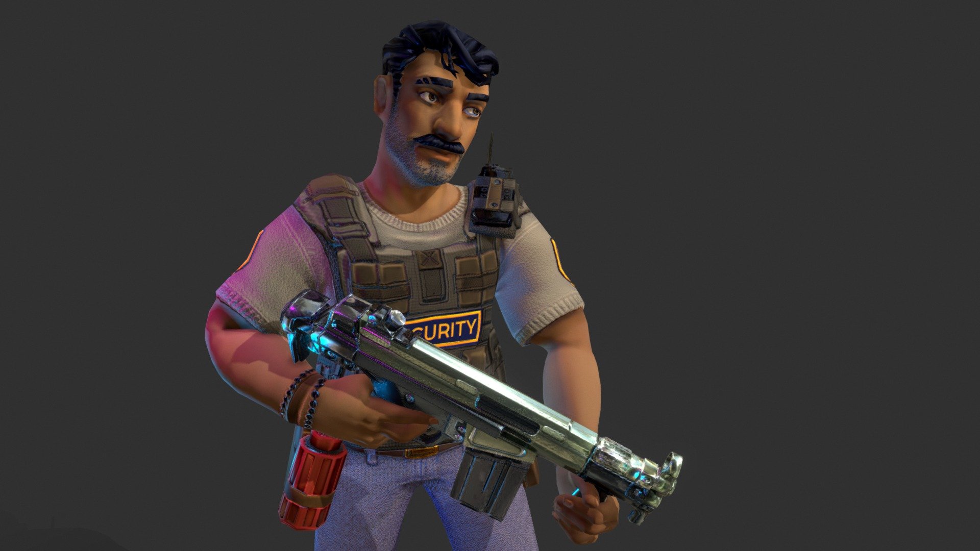 Gunner - 3D model by Larolei Low Poly (@strix567) [7b93b32] - Sketchfab