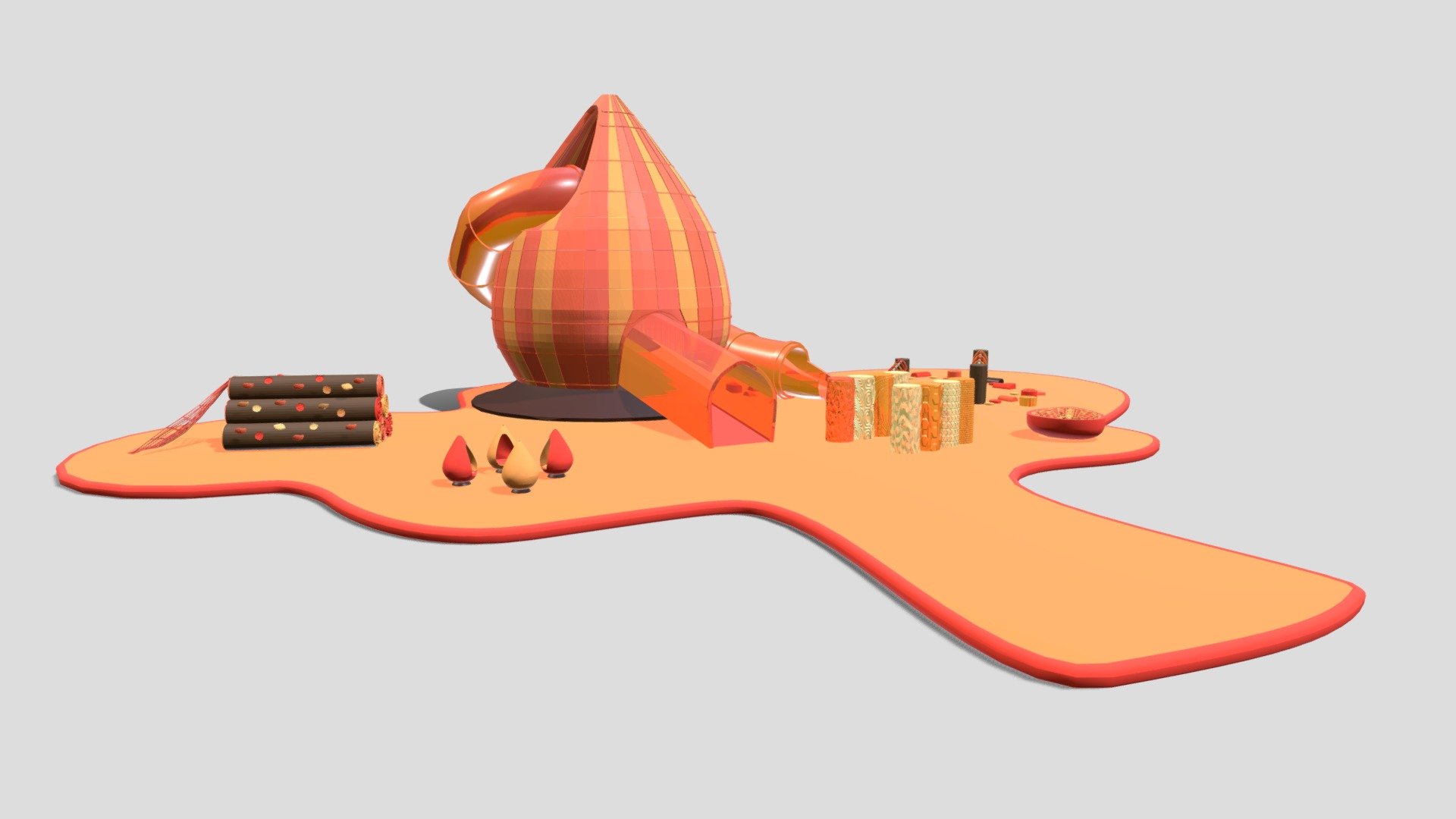 Elementree Fire Playground - 3D model by saraperocchio [7b96a73 ...