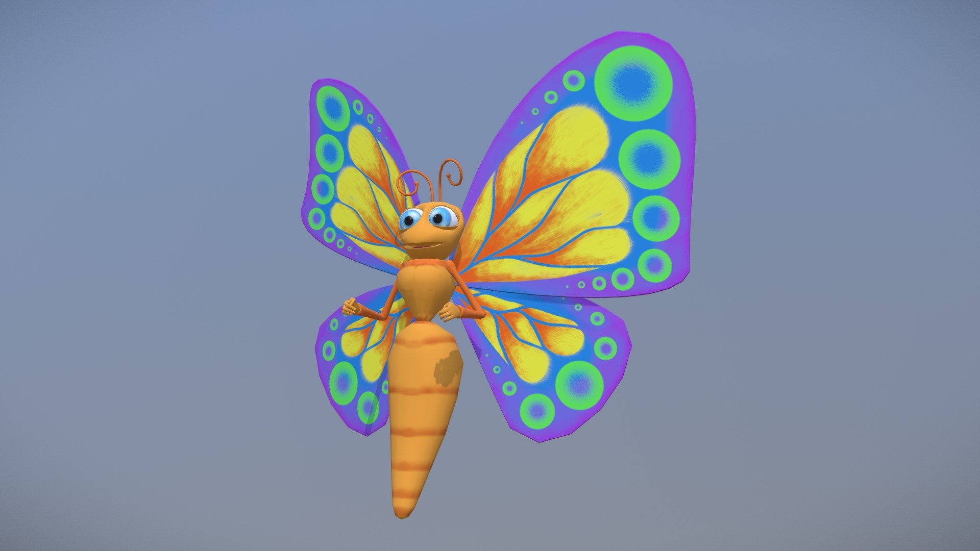 Papillon : Idle - 3D model by Antoine Mongazon (@antoineemme) [7b9703b ...