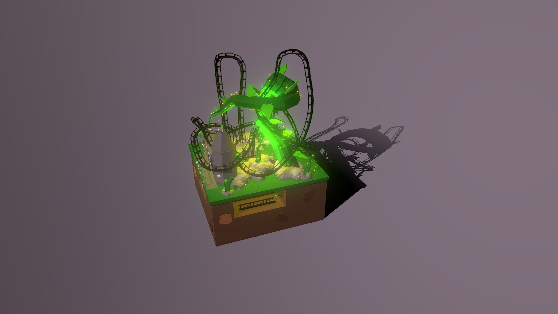 jack and the beanstalk rollercoaster efteling - 3D model by sepp ...