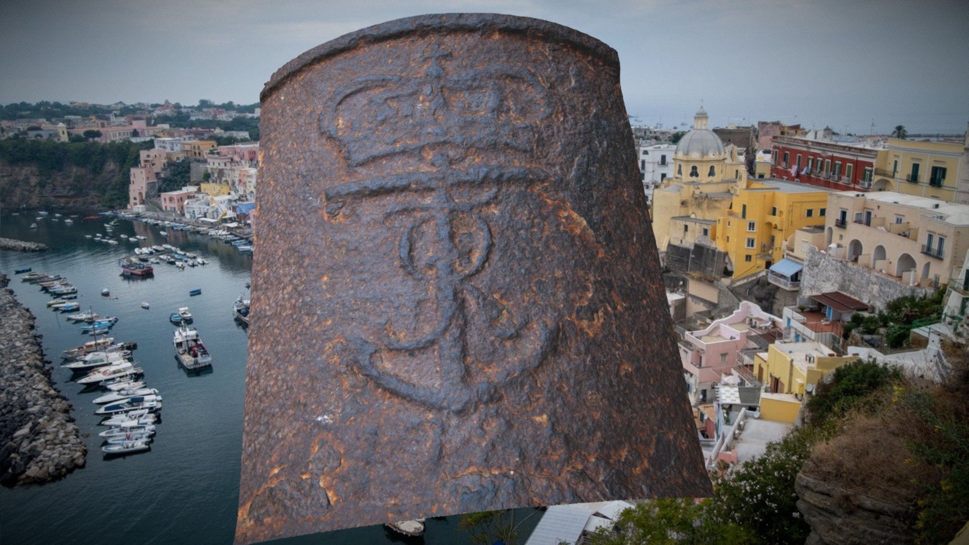 Rusty Cannon Emblem at Terra Murata, Procida - 3D model by gspeed0689 ...