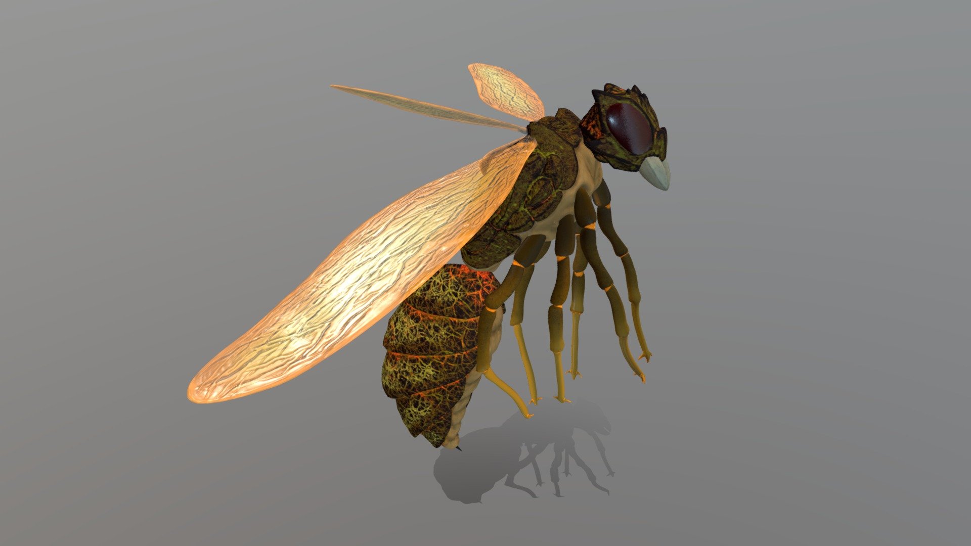 Wasp Monster - 3D model by Vincent (@V-S-F) [7b9be7b] - Sketchfab