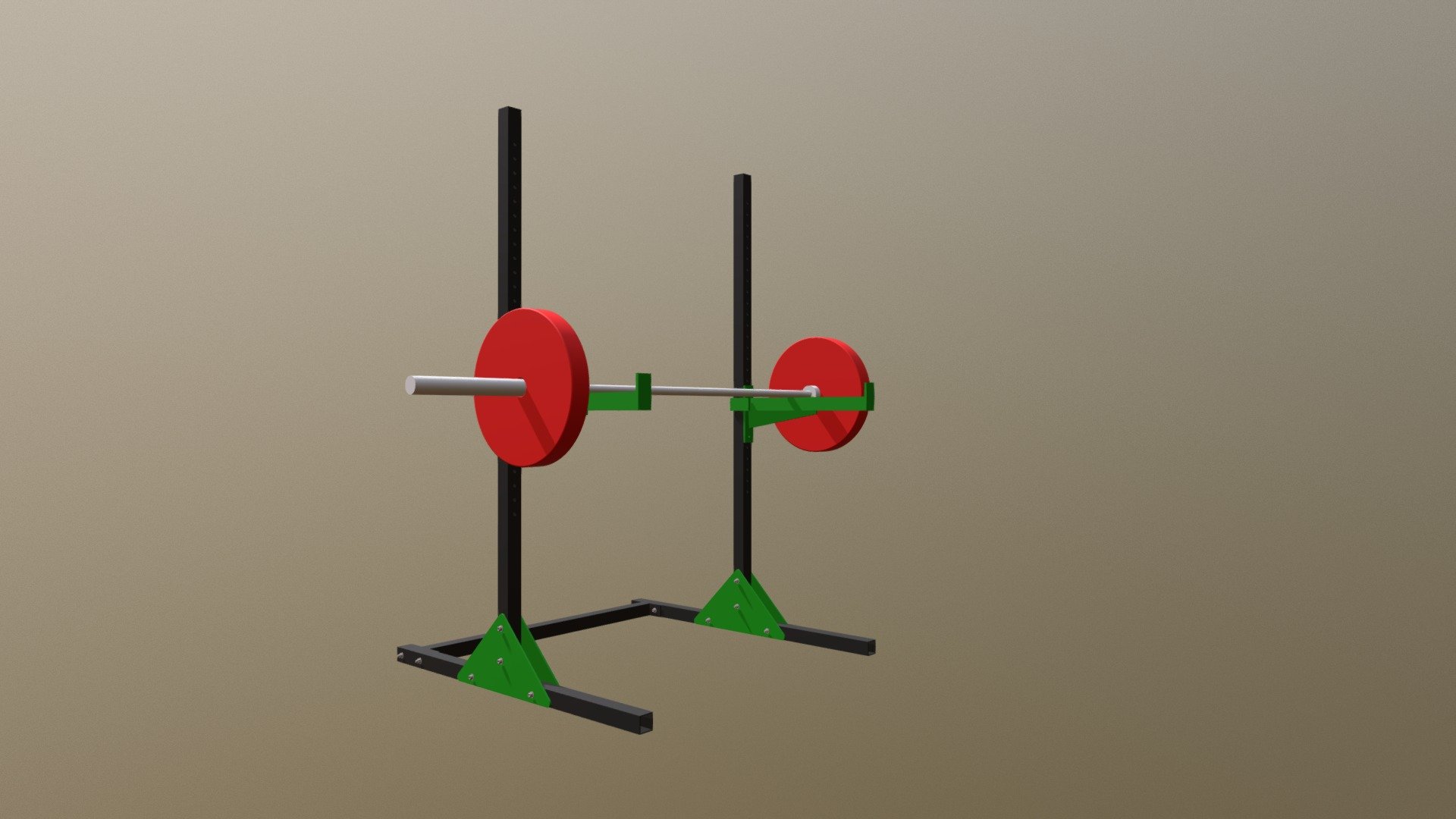 A-014 Squat Rack - 3D model by Dave M. (@homeandgym) [7b9c3a8] - Sketchfab